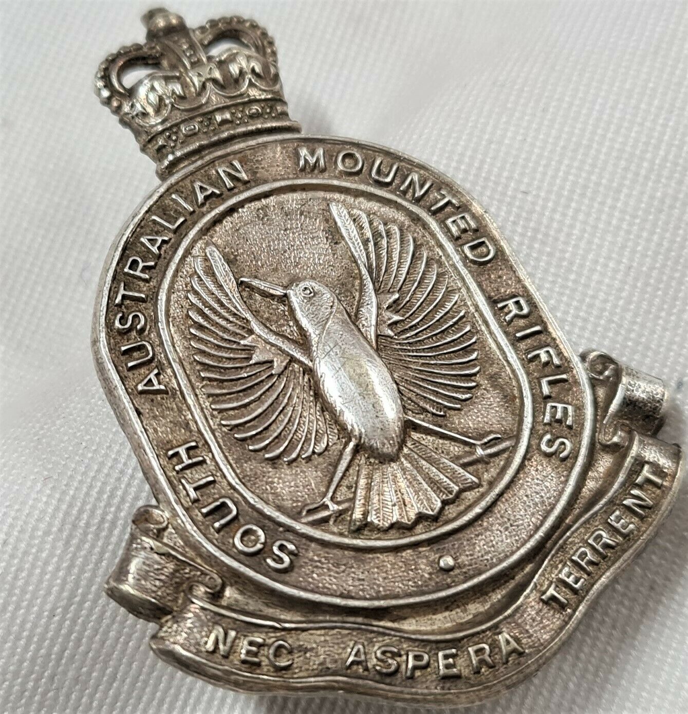 Post Ww2 Vintage 1953 60 Australian Army Sa Mounted Rifles Uniform Cap