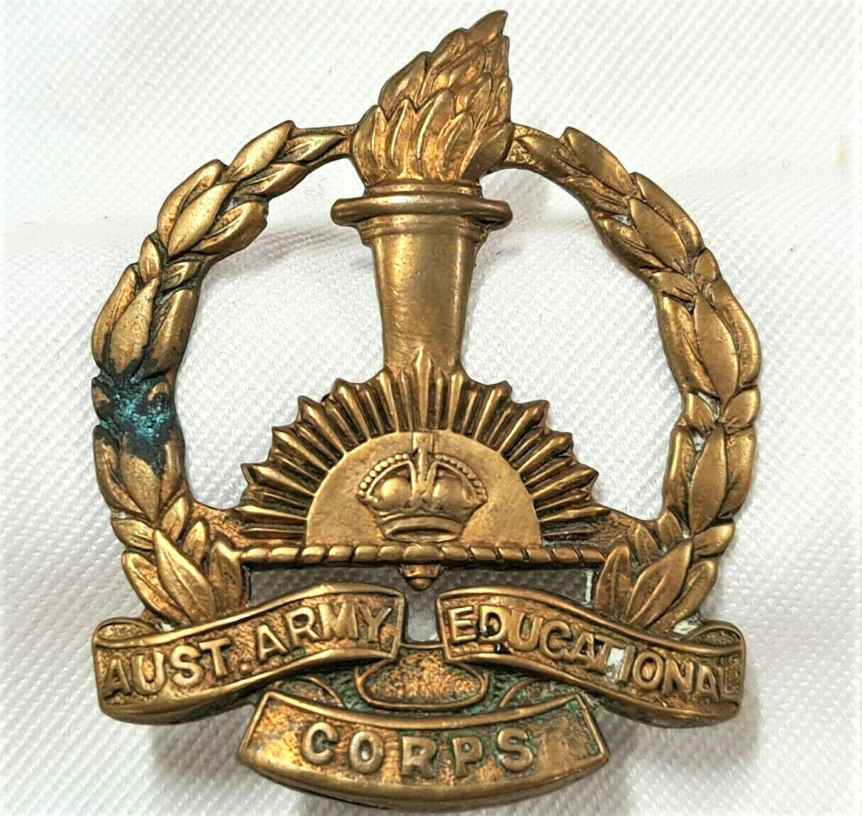 Post Ww2 Vintage 1948 53 Australian Army Education Corps Uniform Cap